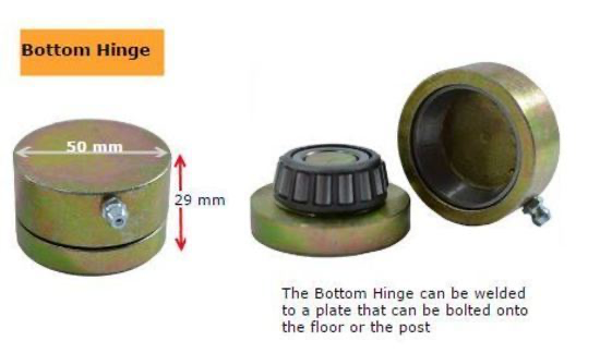 Race Bearing Weld on Hinge for Gate 400kg - Bottom | Gate Gear